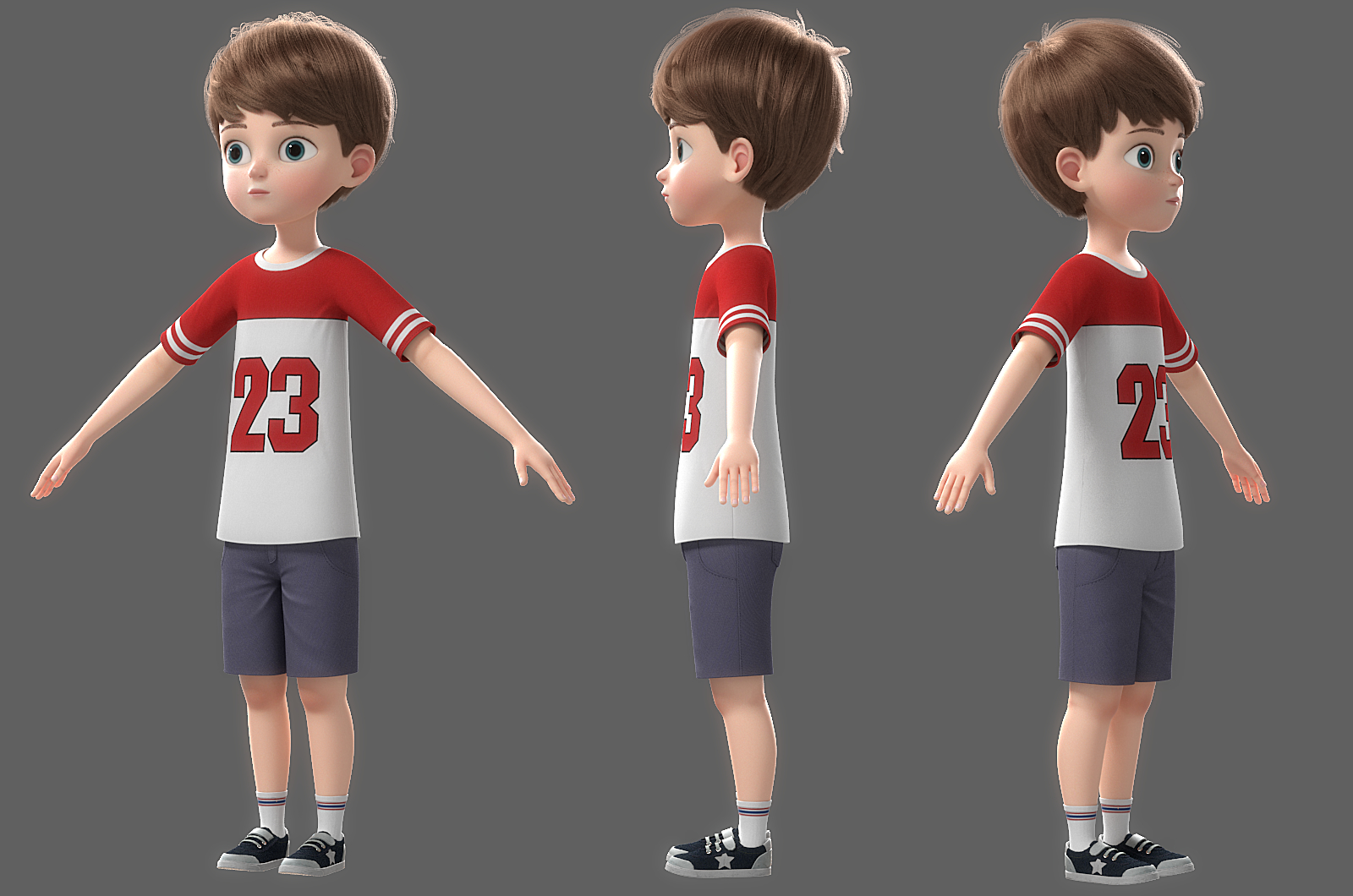 Cartoon family rigged 3D model - TurboSquid 1319209