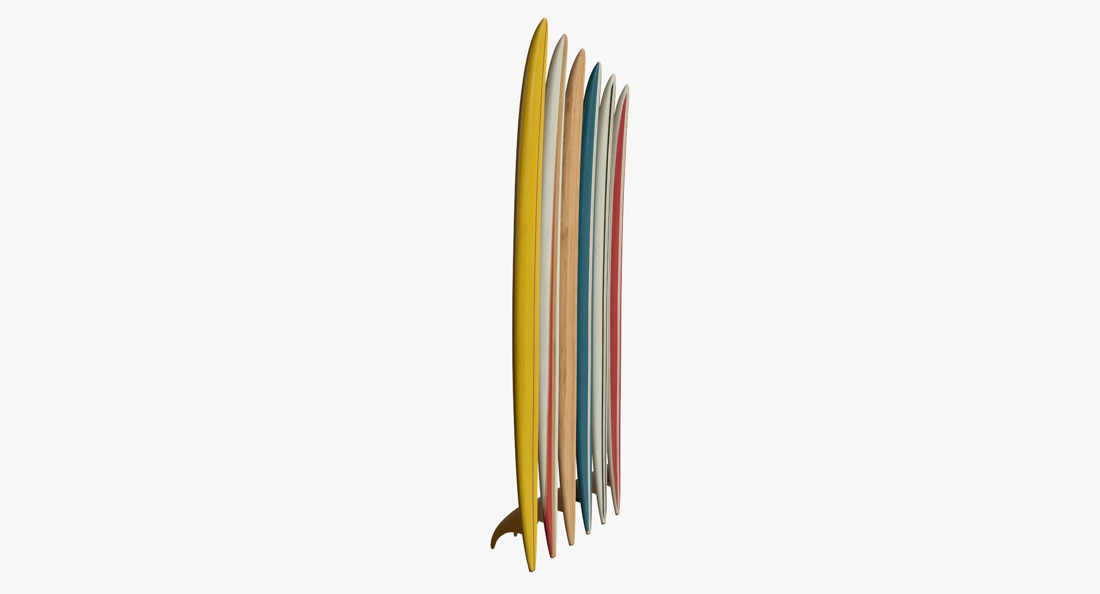 3d longboard surf board