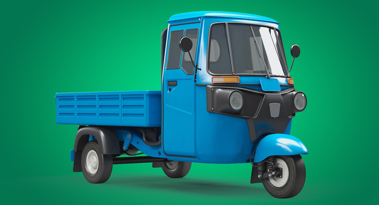 3D three-wheeler cargo vehicle - TurboSquid 1321939