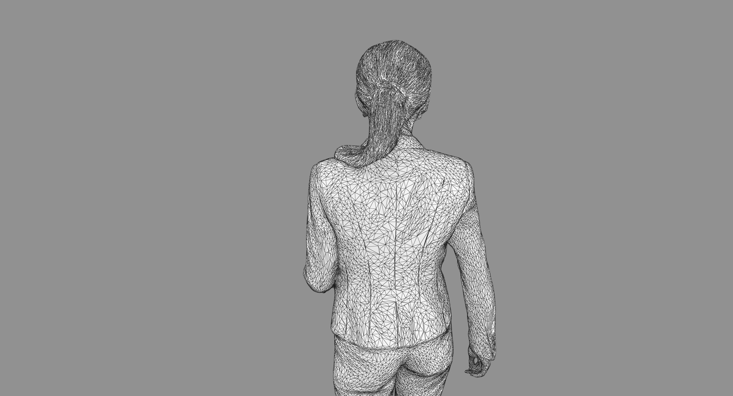 3D active business woman human body - TurboSquid 1158279