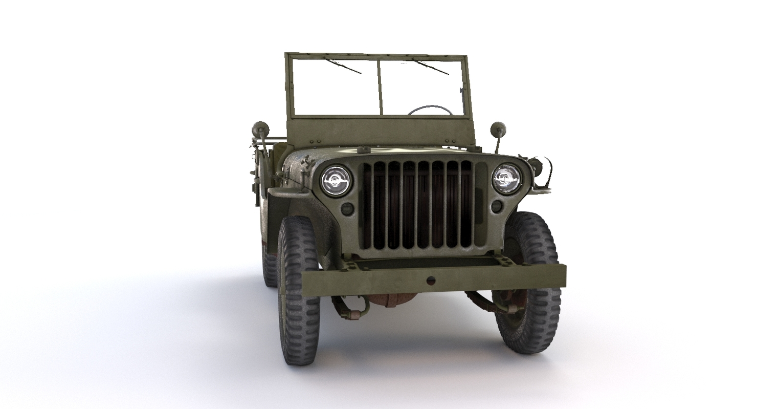 willys jeep 3d model