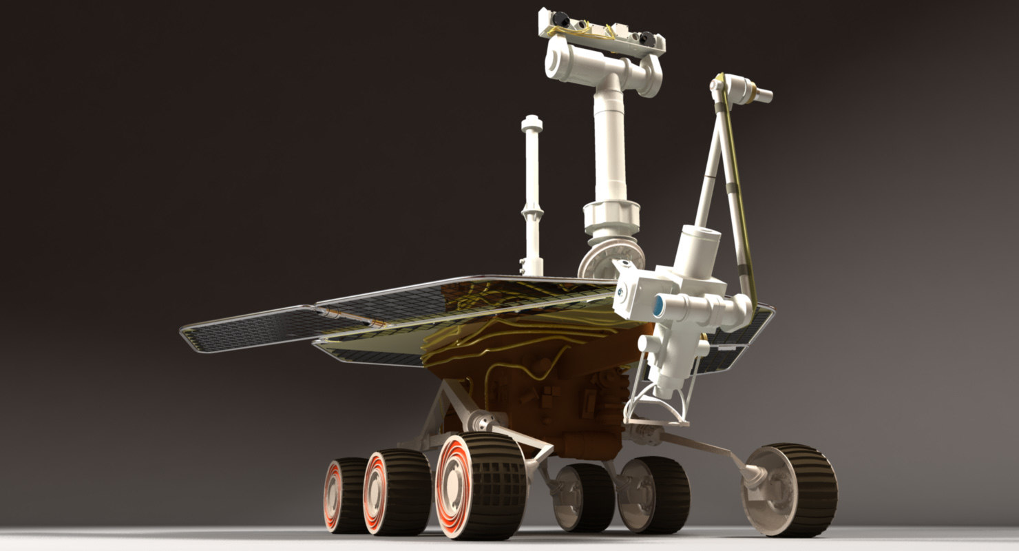 mars rover 3d model