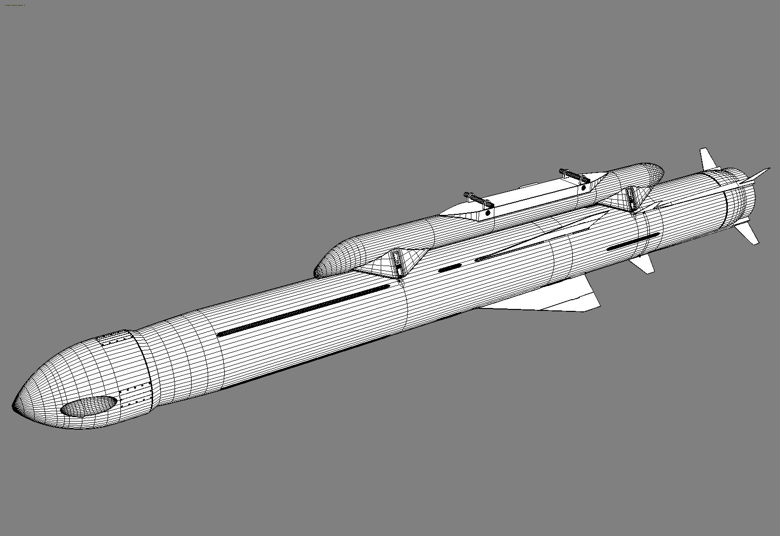 brahmos-a missile 3d 3ds