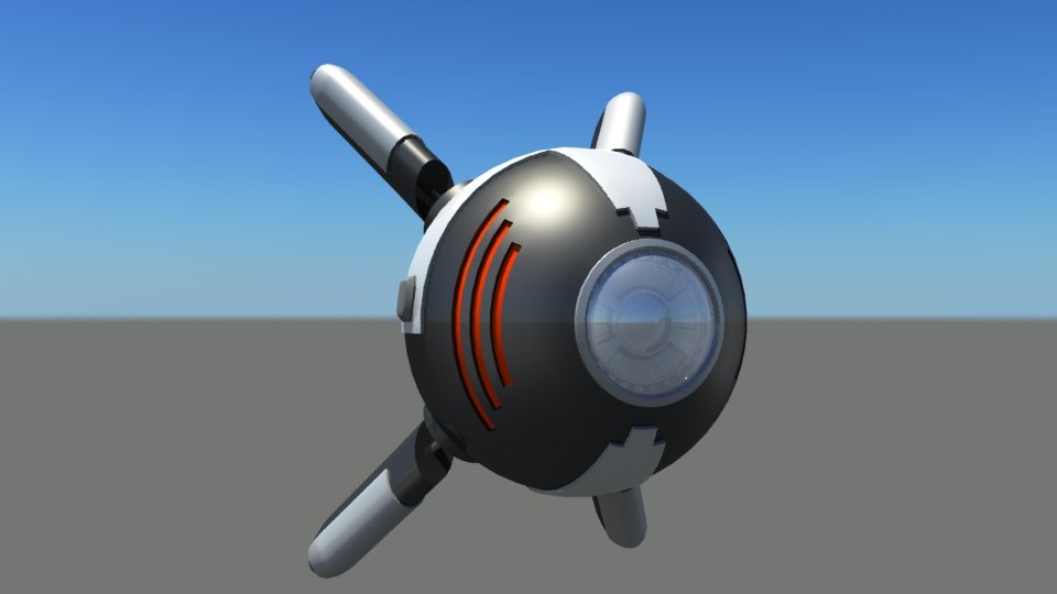 3D floating robot mood | 1142041 | TurboSquid