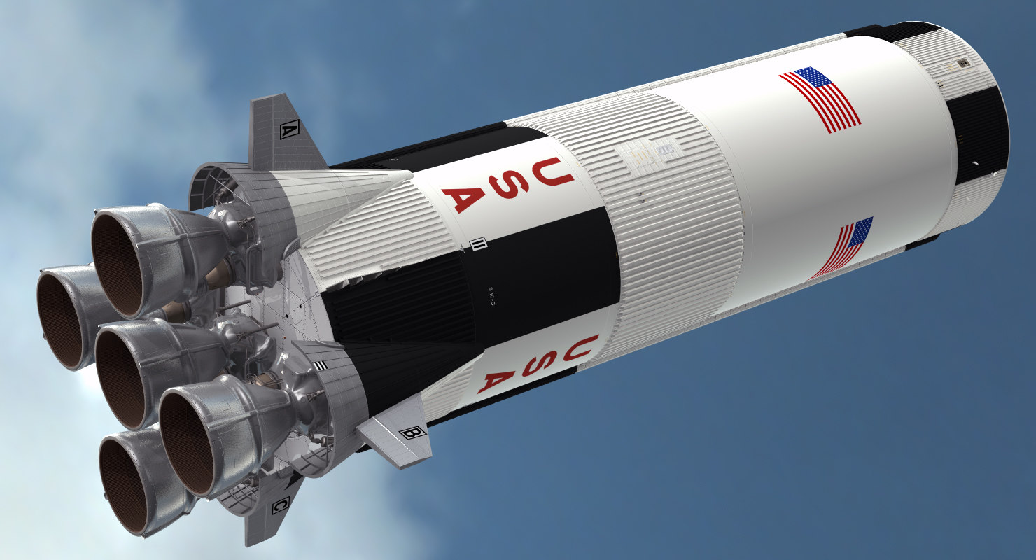 3D saturn s-1c stage apollo - TurboSquid 1213642
