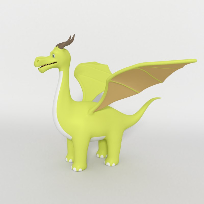 3D dragon cartoon - TurboSquid 1319200