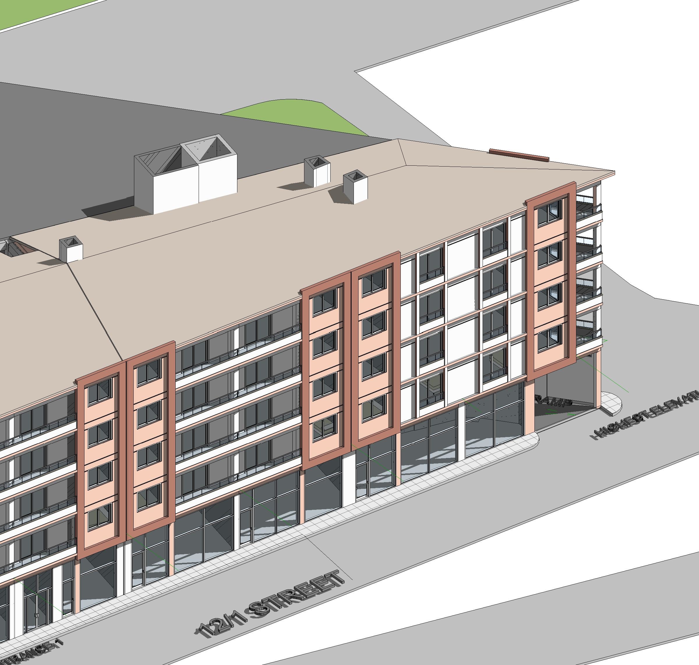 Revit project apartment building 3D model - TurboSquid 1338159