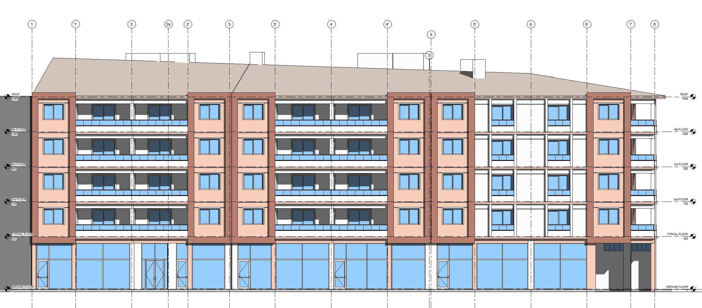 Revit project apartment building 3D model - TurboSquid 1338159