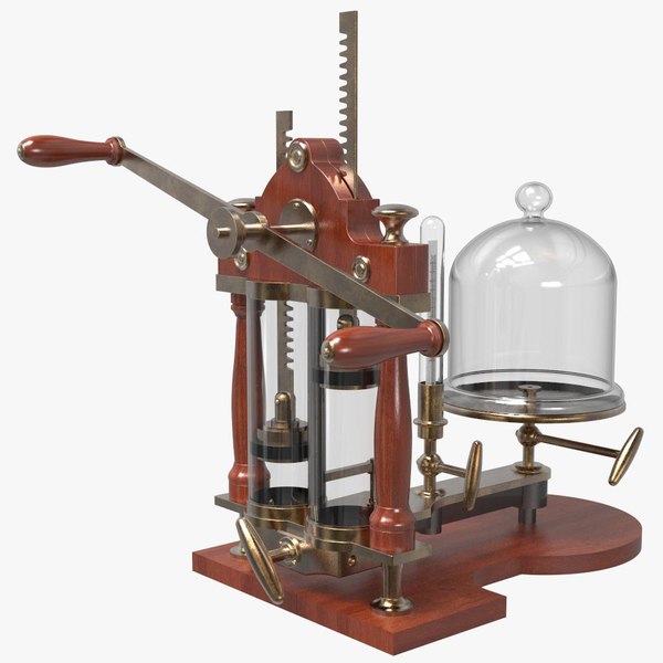 3d brass vacuum pump model