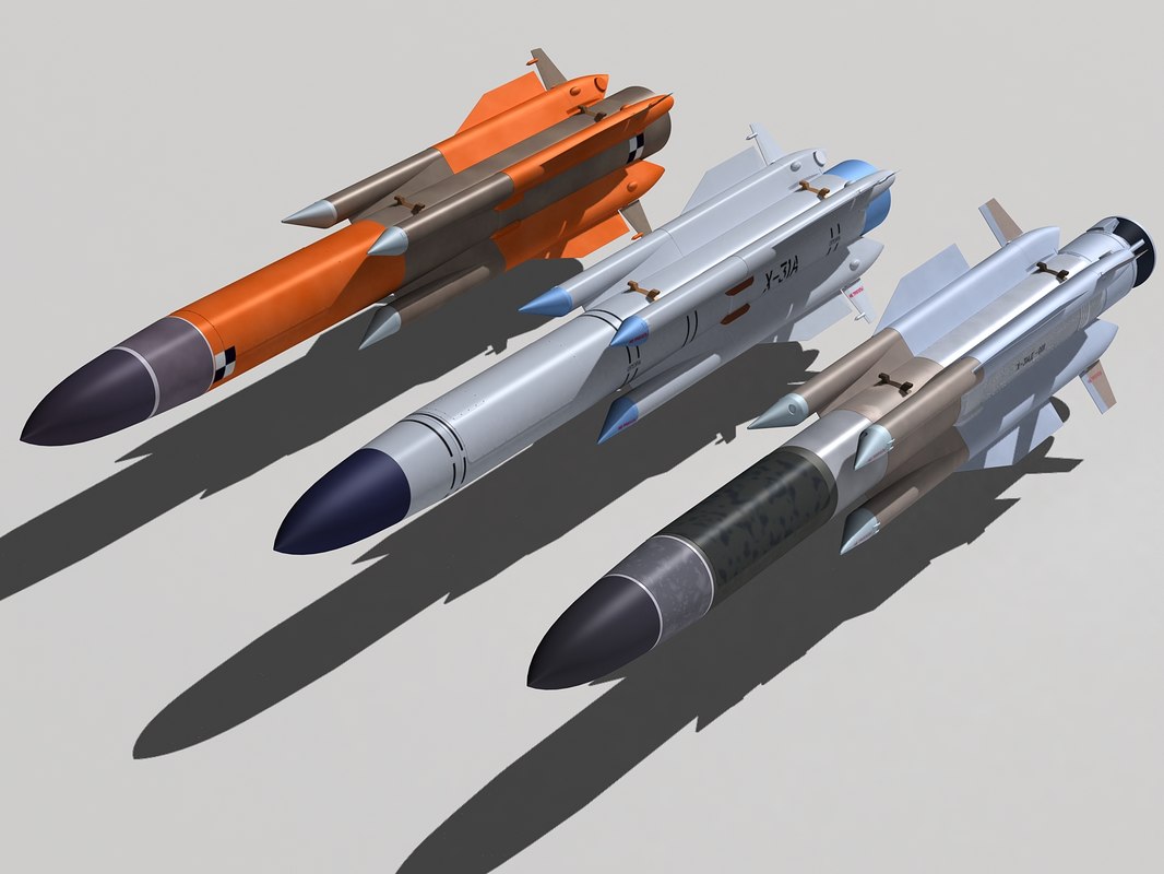 kh-31 family missile 3d max