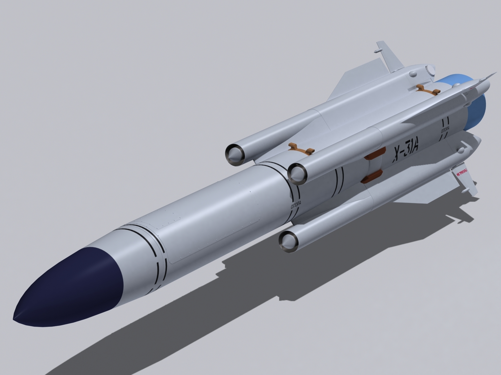 kh-31 family missile 3d max