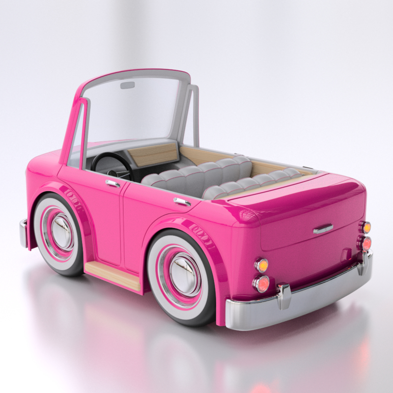 3d model cartoon car convertible