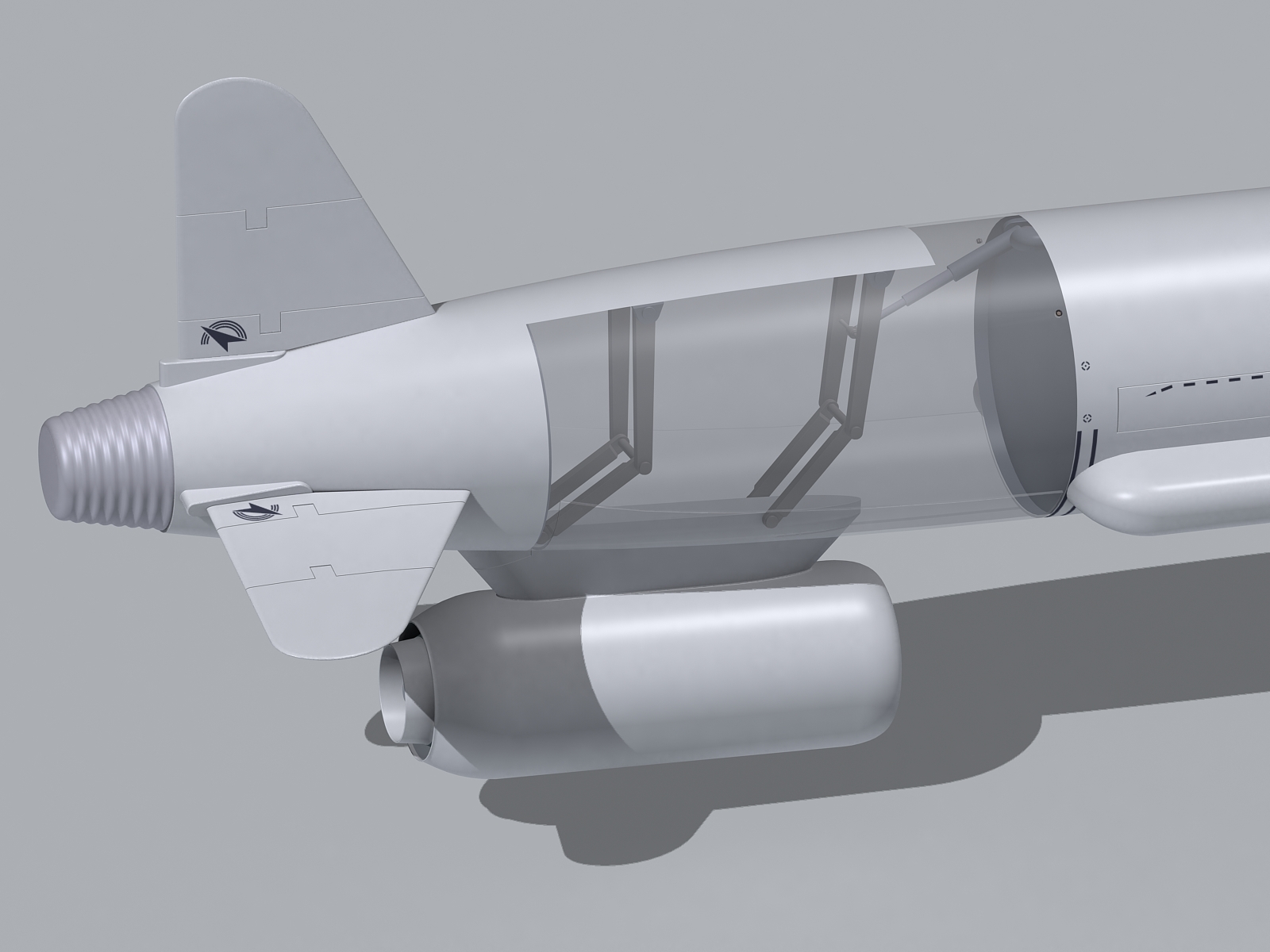 kh-555 missile 3d max