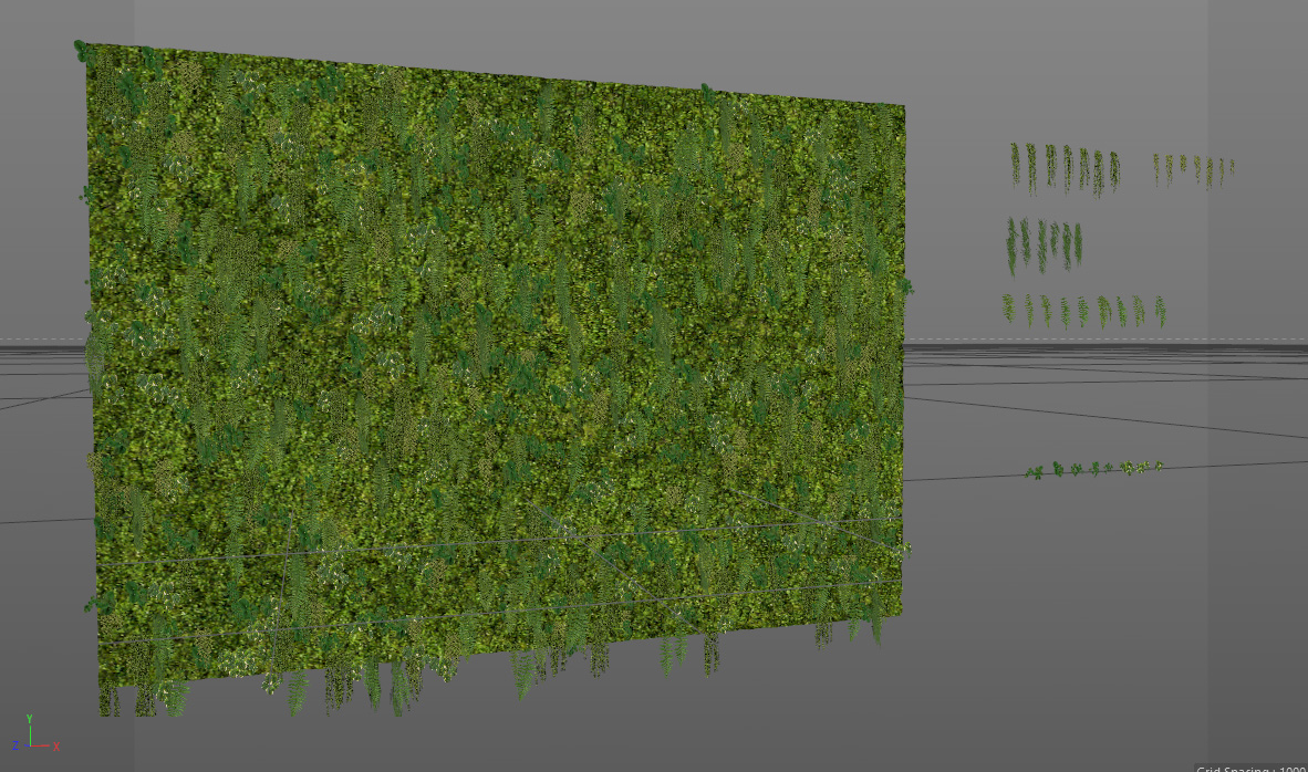 Seamless moss wall 3D model - TurboSquid 1191761