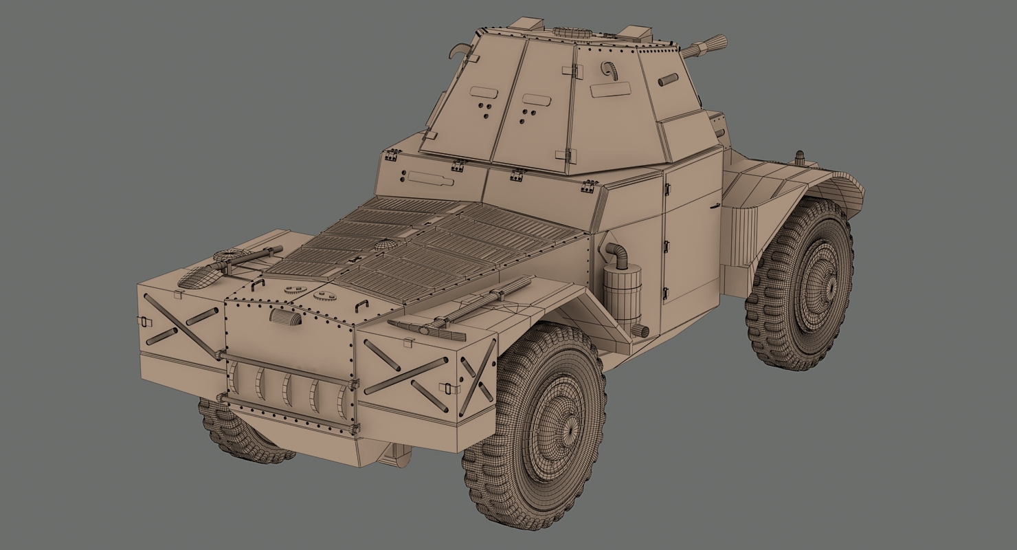 3d 3ds ww2 panhard 178