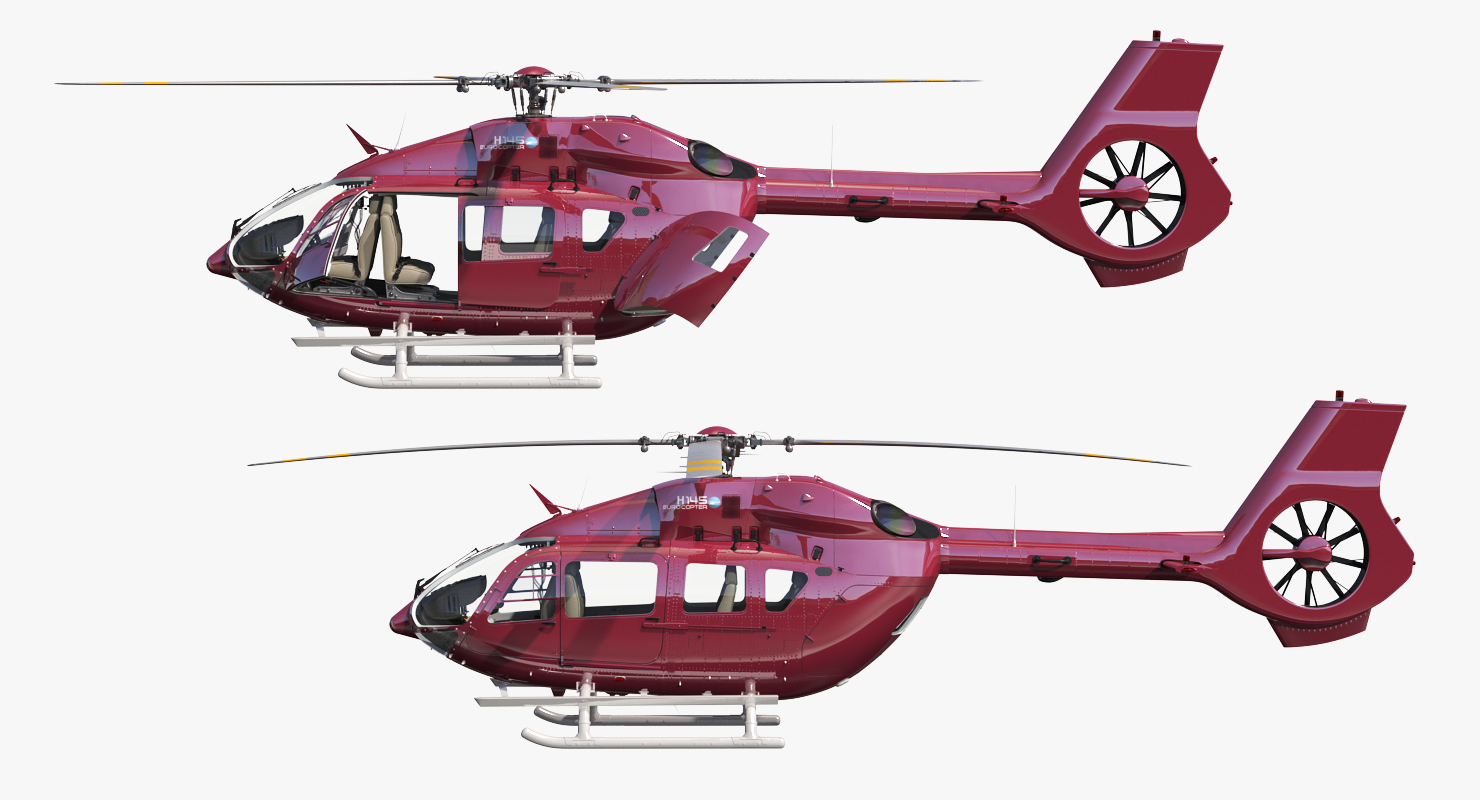 Airbus helicopters h145 cockpit 3D model - TurboSquid 1335728