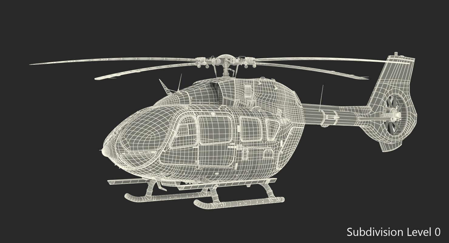 Airbus helicopters h145 cockpit 3D model - TurboSquid 1335728