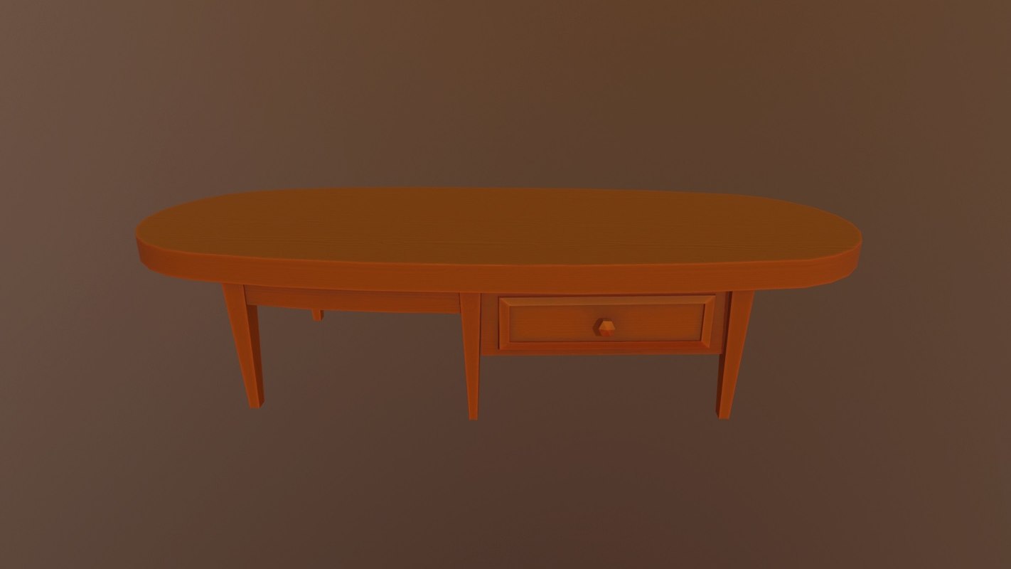 Stylized coffee table 3D model - TurboSquid 1335634