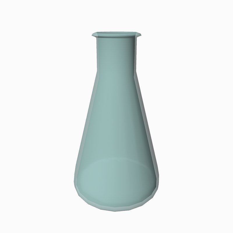 Cartoon conical flask 3D model - TurboSquid 1335821