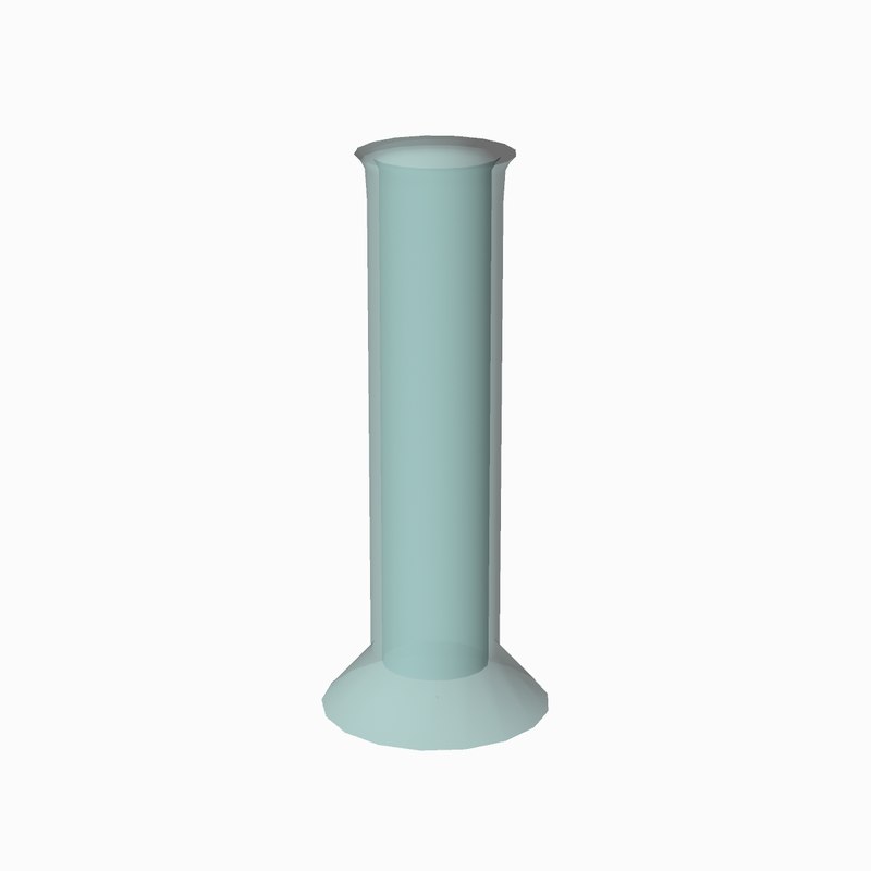 Cartoon graduated cylinder science 3D model - TurboSquid 1335828