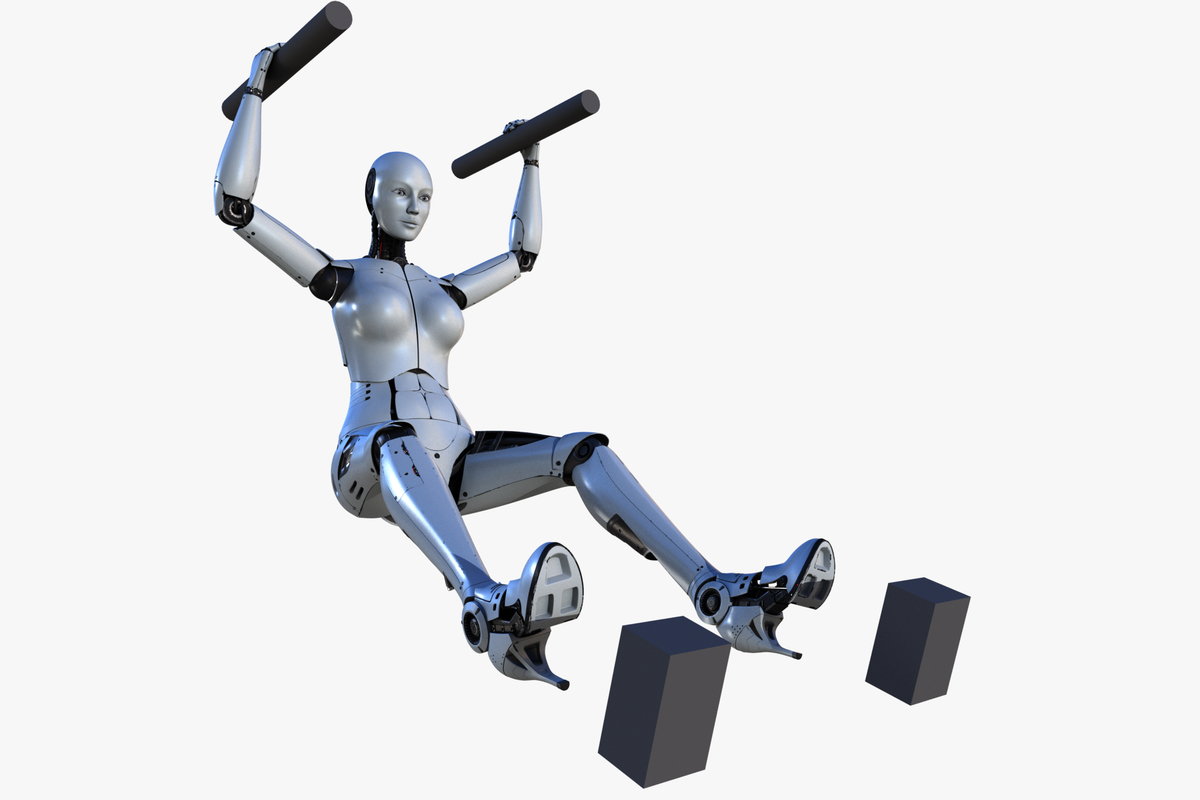 3D female robot - TurboSquid 1332327