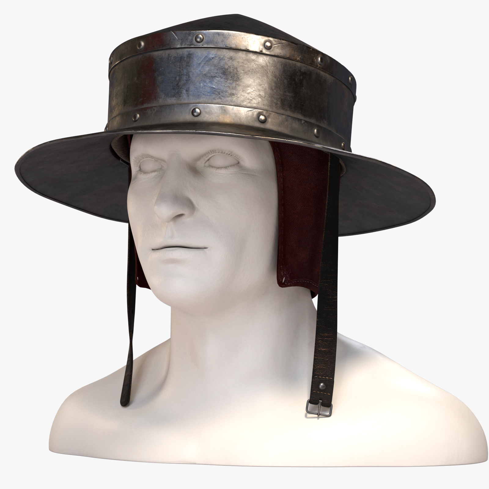 pointed kettle hat chapel 3d max