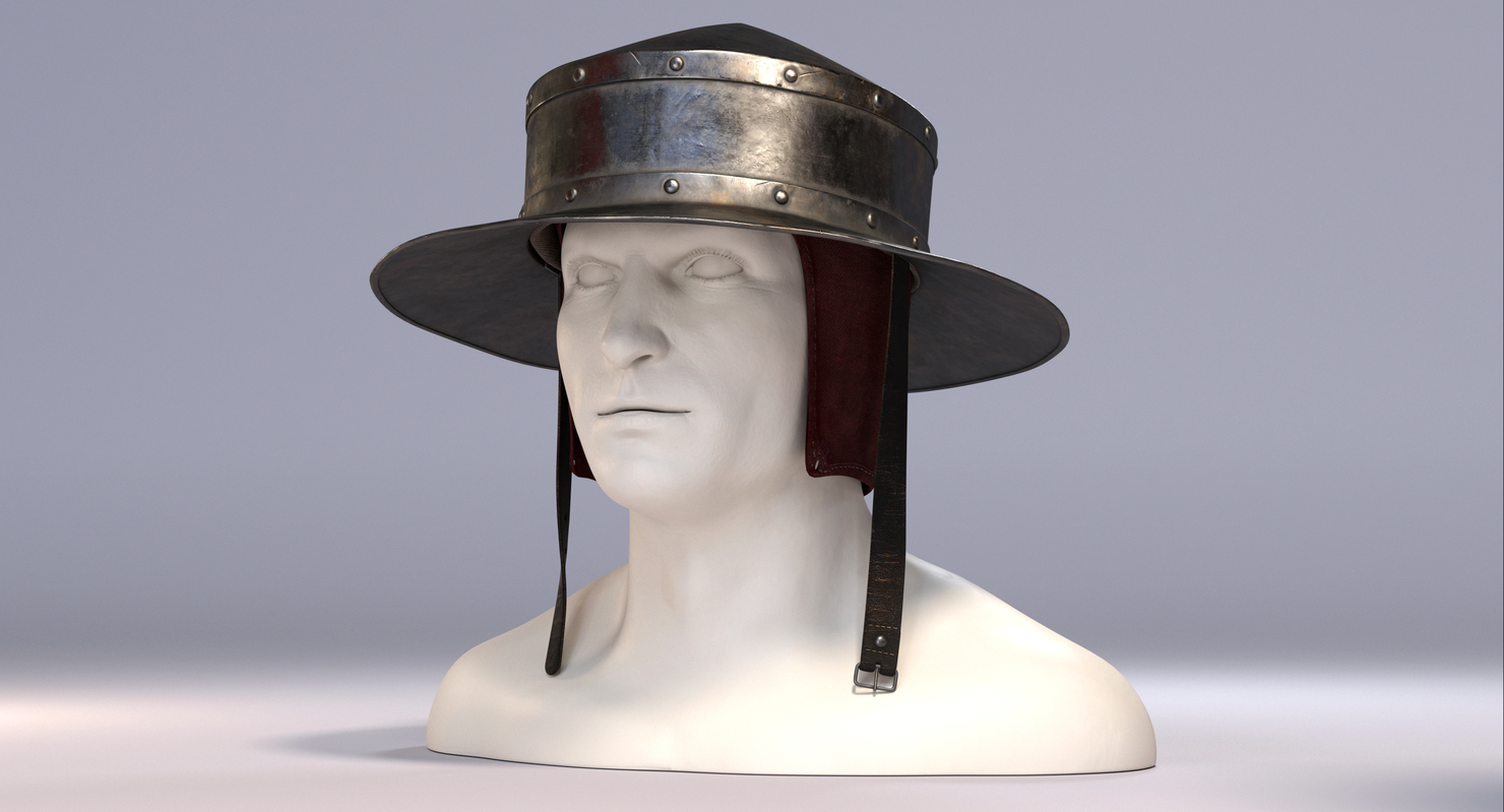 pointed kettle hat chapel 3d max