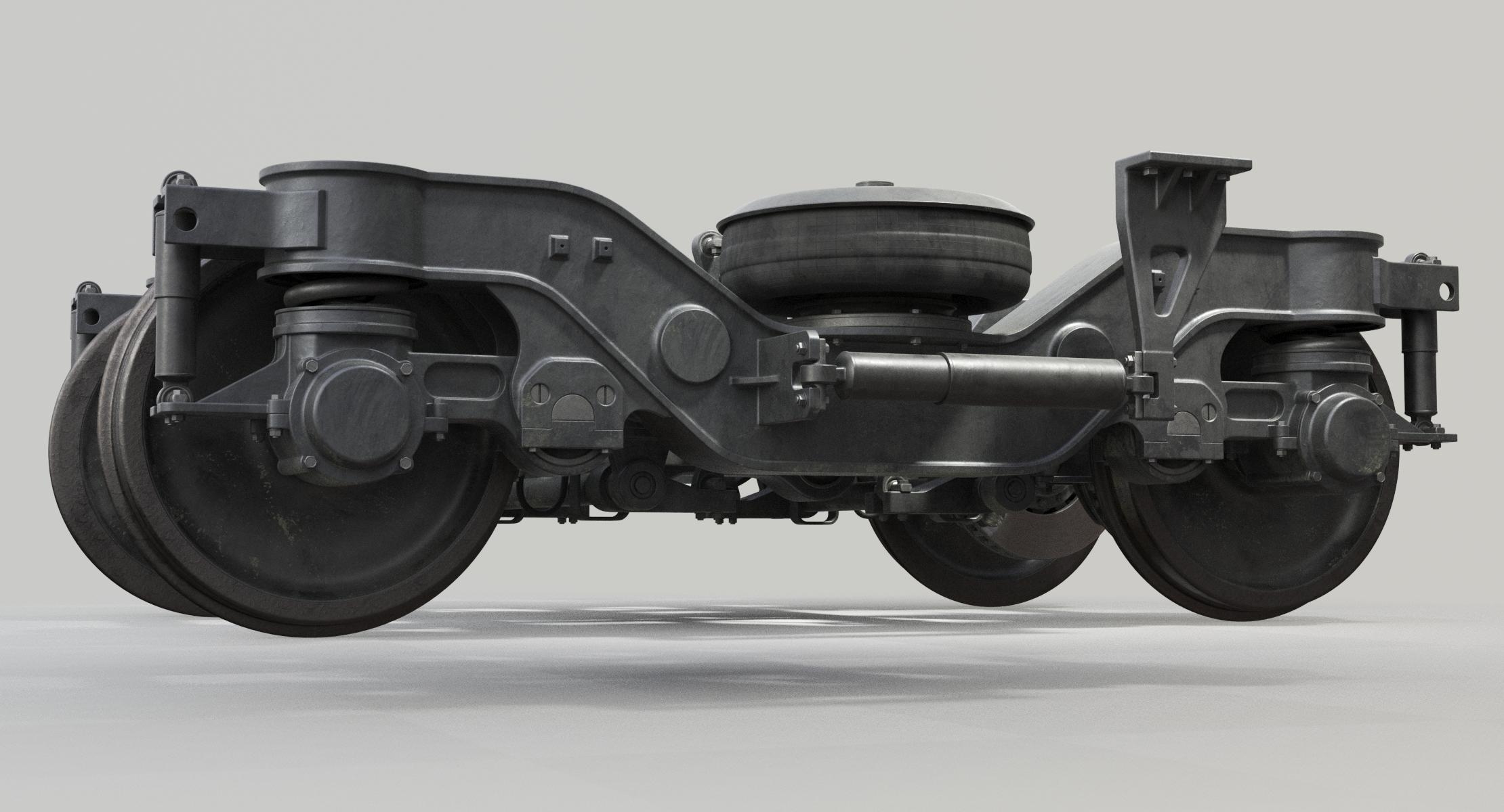 Train bogie 3D model - TurboSquid 1336007