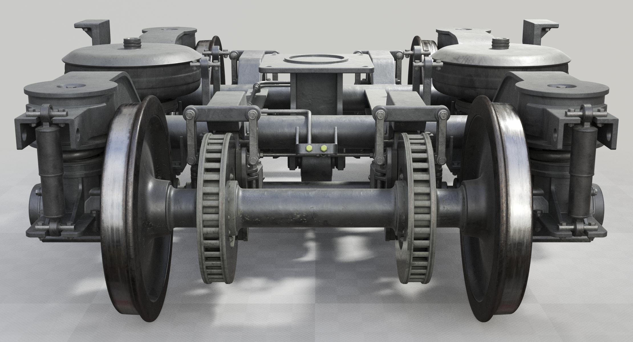 Train bogie 3D model - TurboSquid 1336007