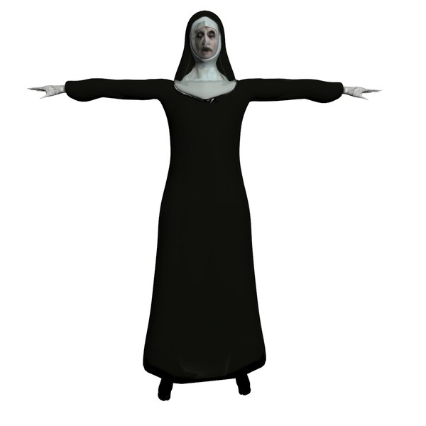 Nun rigged 3D model - TurboSquid 1336176