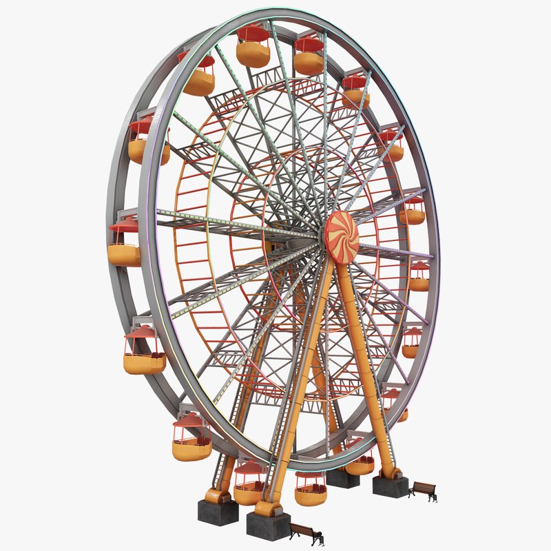 Ferris wheel 3D model - TurboSquid 1336245
