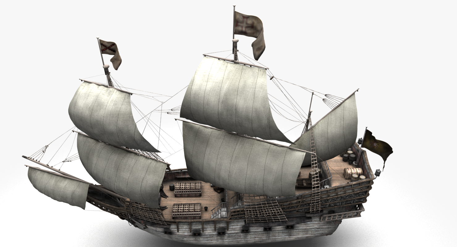 3D model galleons sailing ships - TurboSquid 1336280