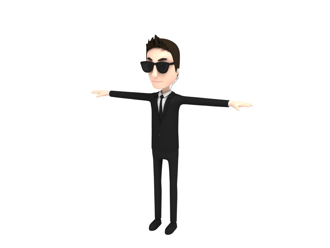 3D agent character cartoon - TurboSquid 1336296