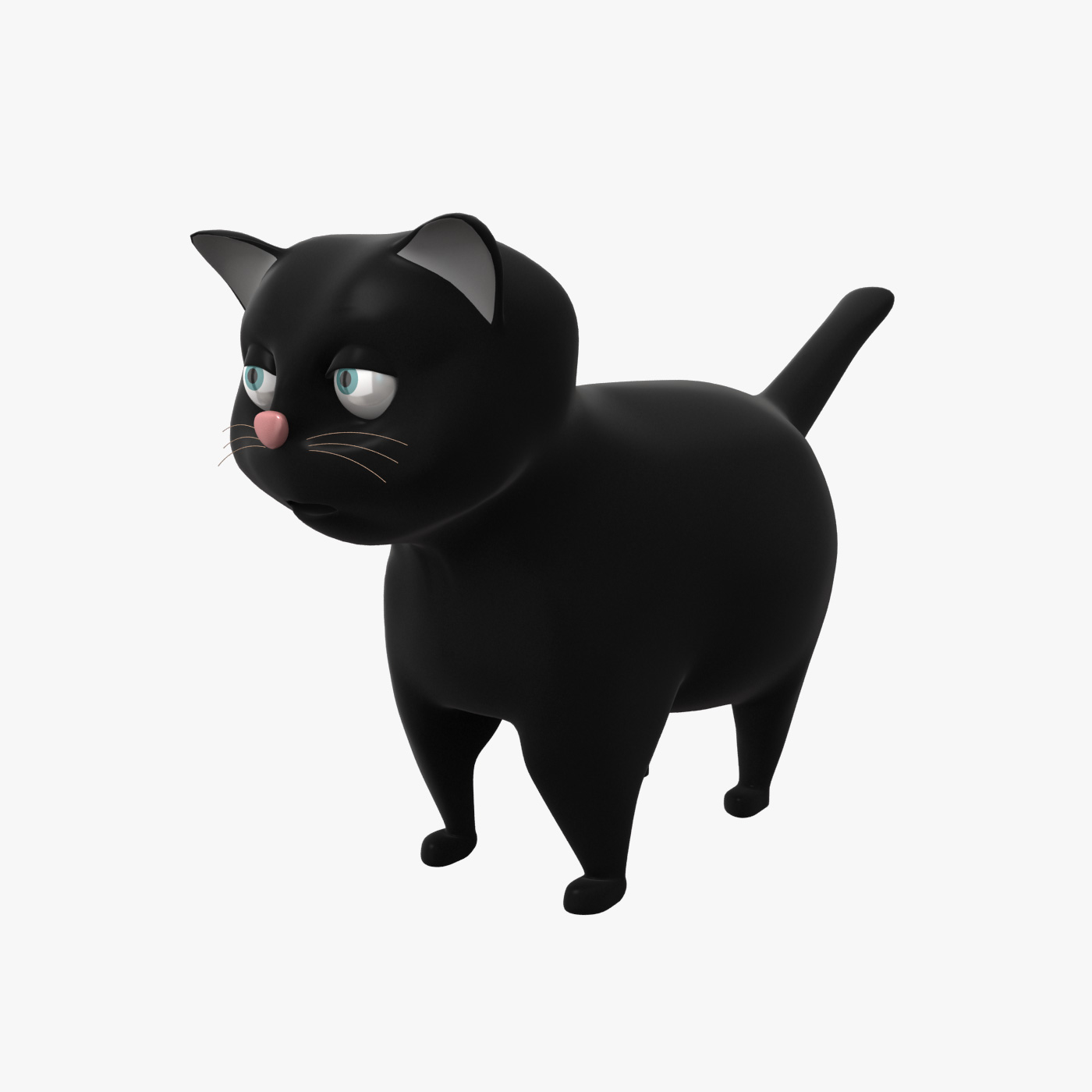 3D модель Мультфильм кошка - TurboSquid 1336375