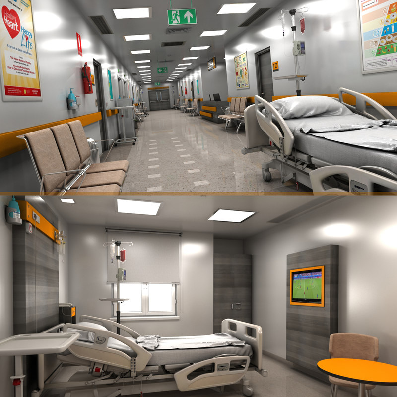 Hospital room 3D model - TurboSquid 1336428