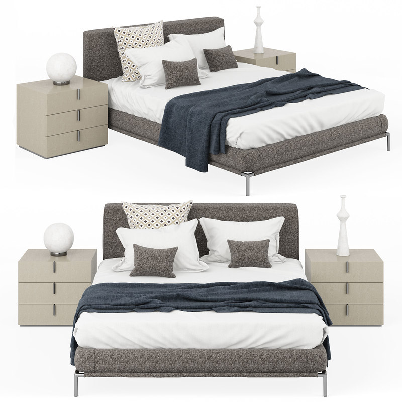 Bed flou icon 3D model - TurboSquid 1336421