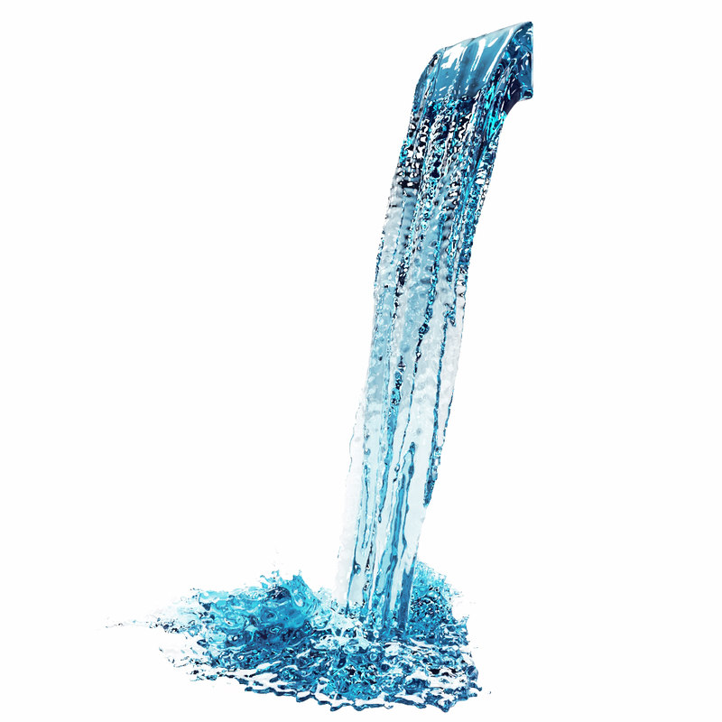 Fall water waterfall 3D model - TurboSquid 1336441