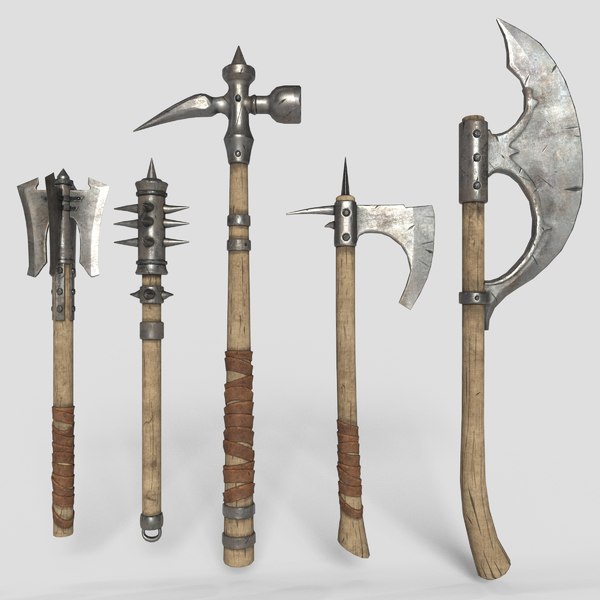 fantasy medieval weapons 3d model