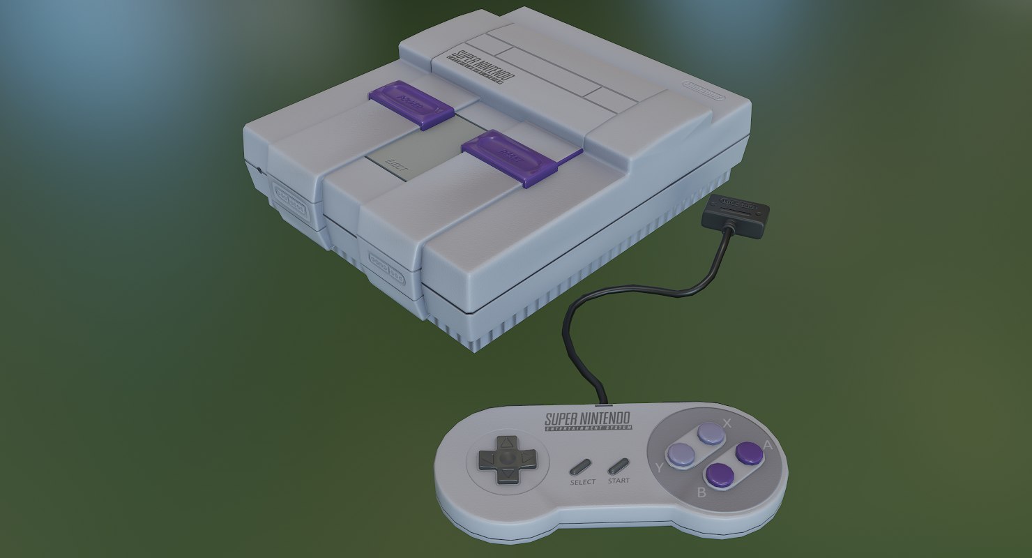 Nintendo snes model - TurboSquid 1336656