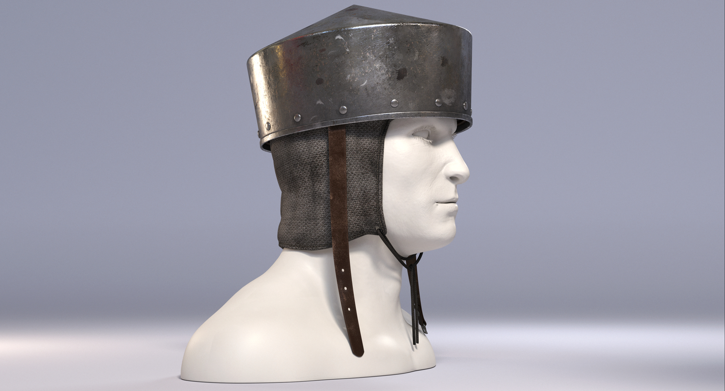 pot helmet medieval helm max