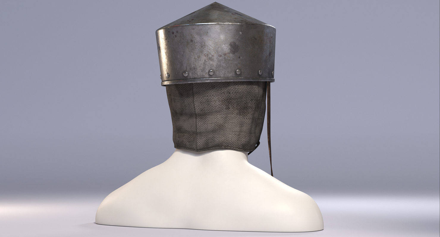 pot helmet medieval helm max