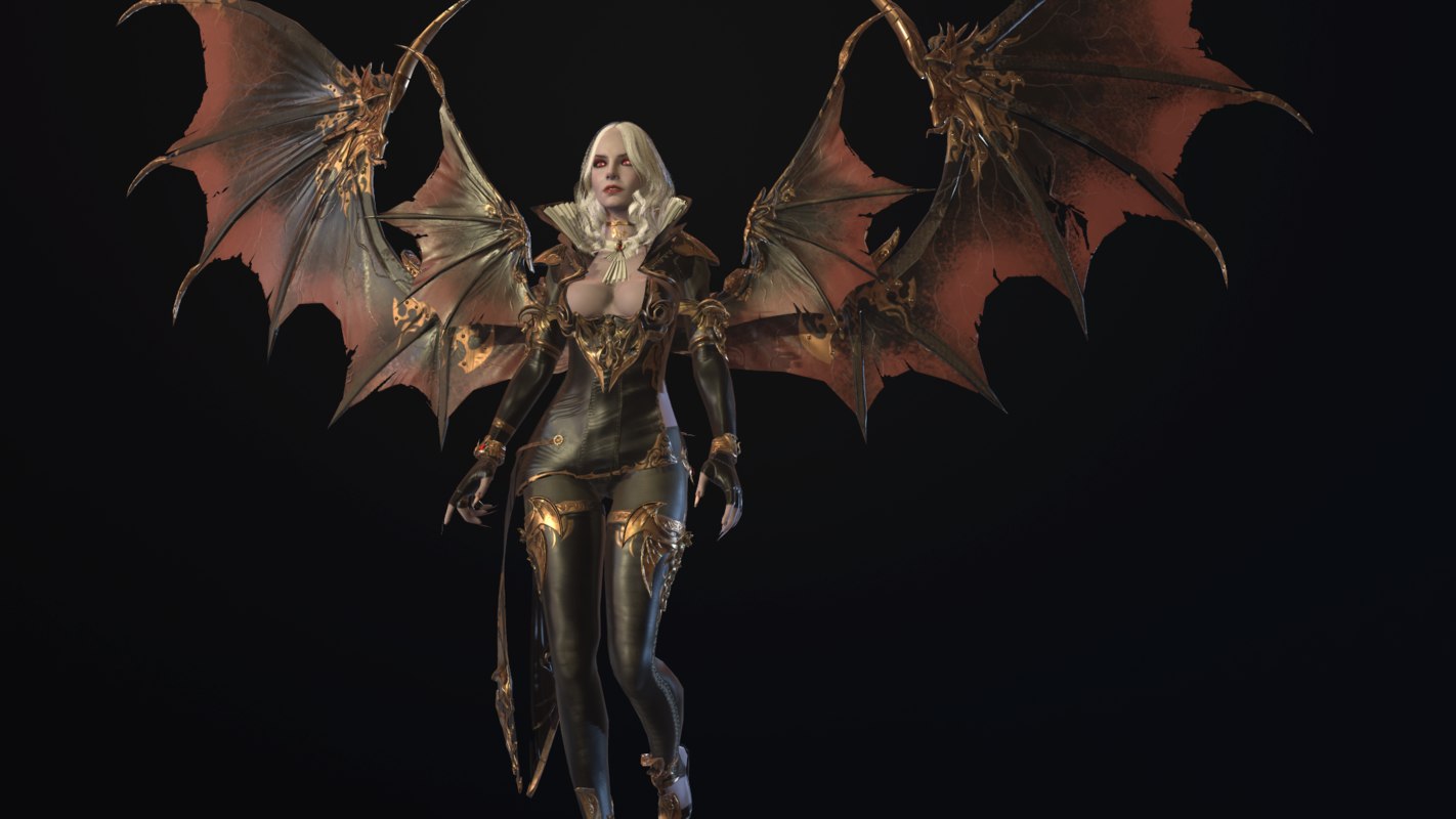 Character vampire girl remastered 3D model - TurboSquid 1336823