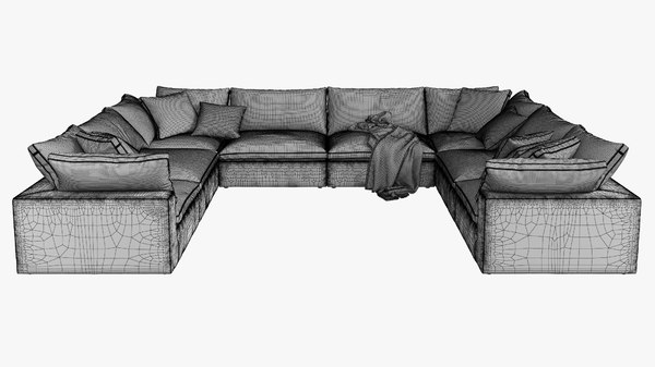 Restoration hardware cloud modular model - TurboSquid 1336892