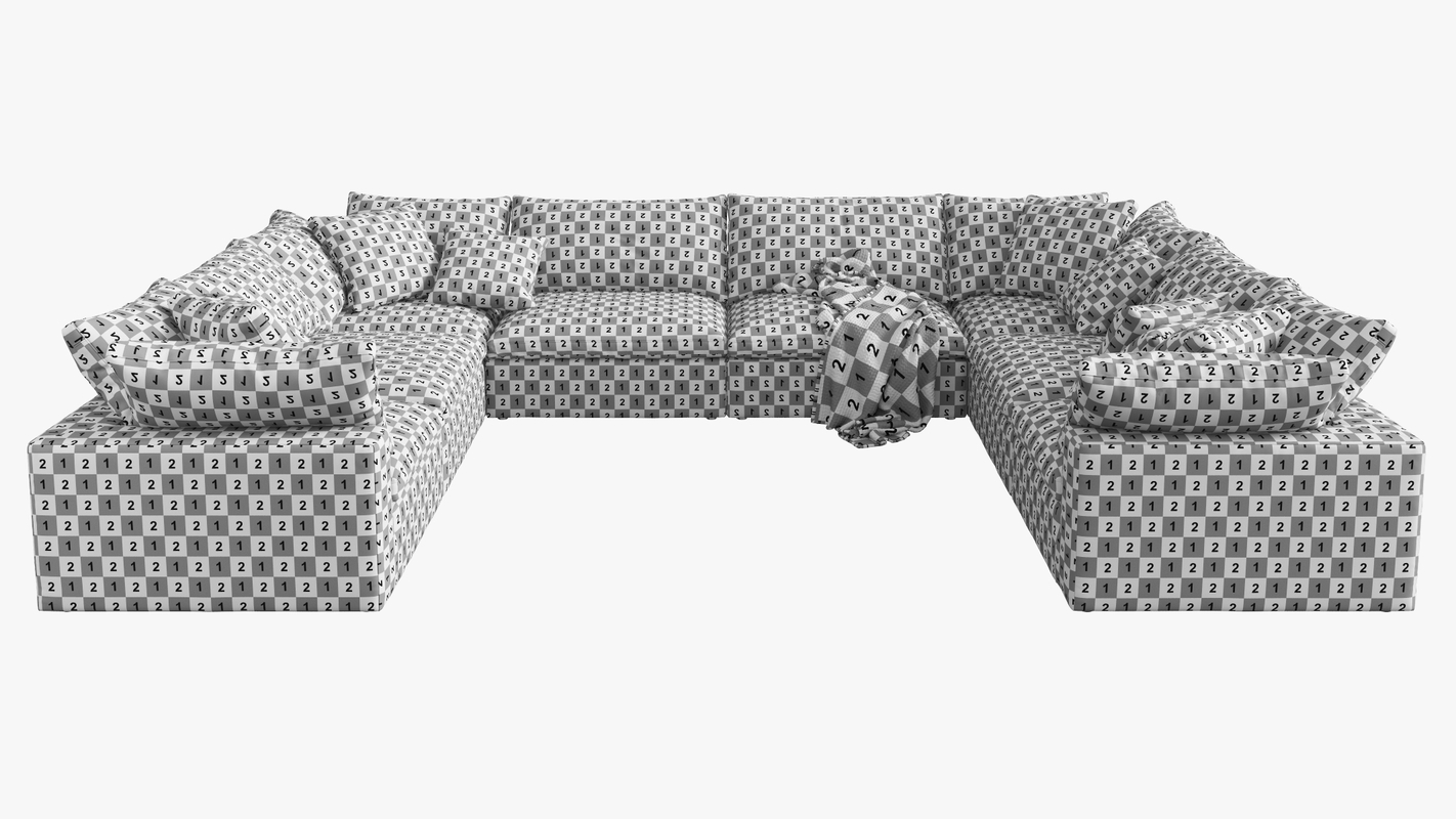 Restoration hardware cloud modular model - TurboSquid 1336892