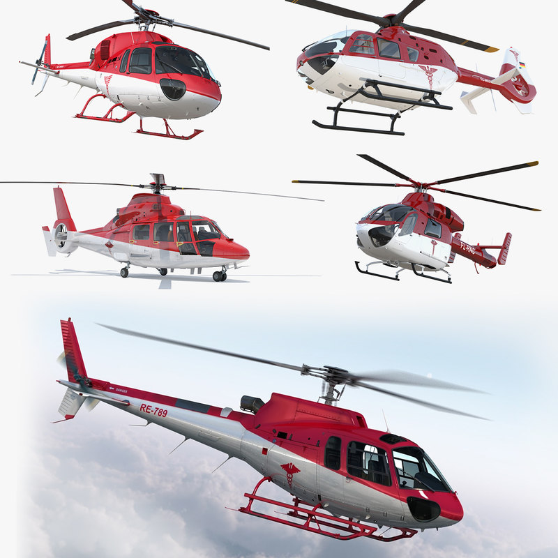 Air ambulance helicopters 2 model - TurboSquid 1337174