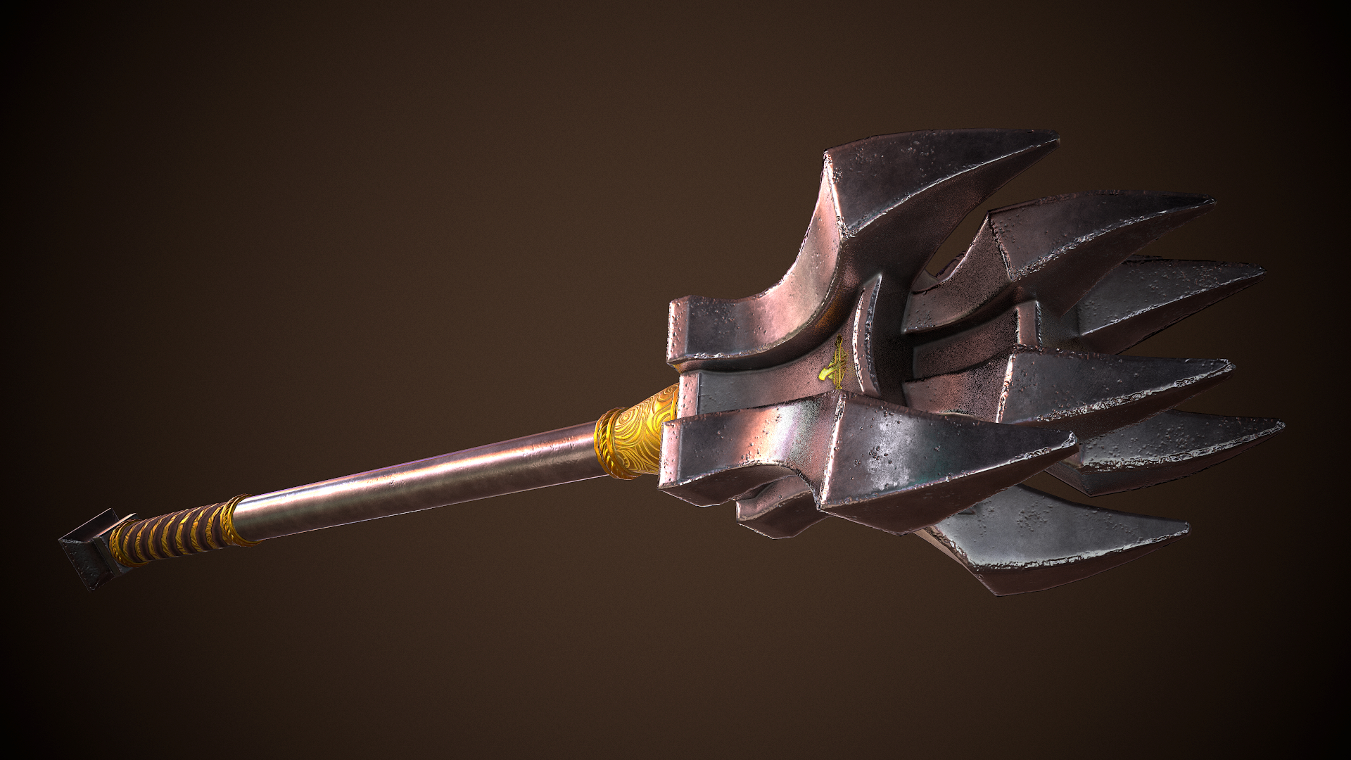 3D mace paladin model - TurboSquid 1337280