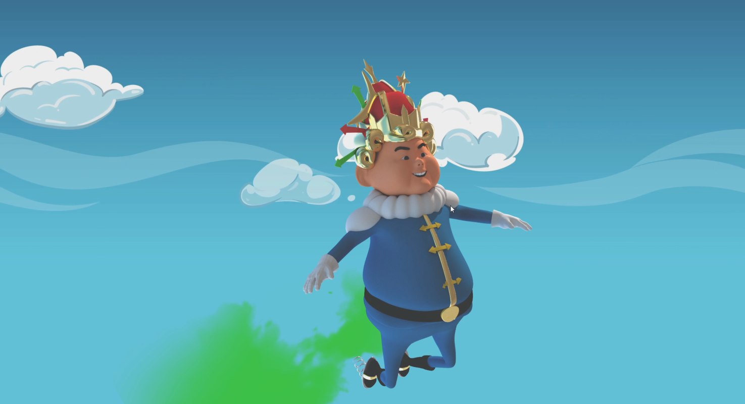 Grumpy king cartoon character 3D model - TurboSquid 1337342