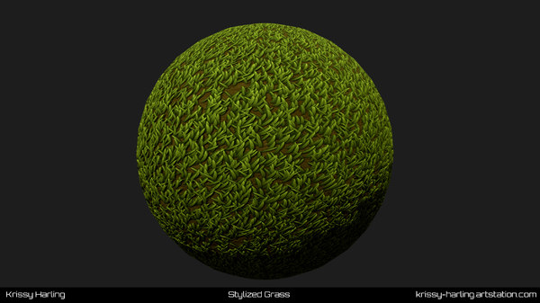Materials grass substance stylized