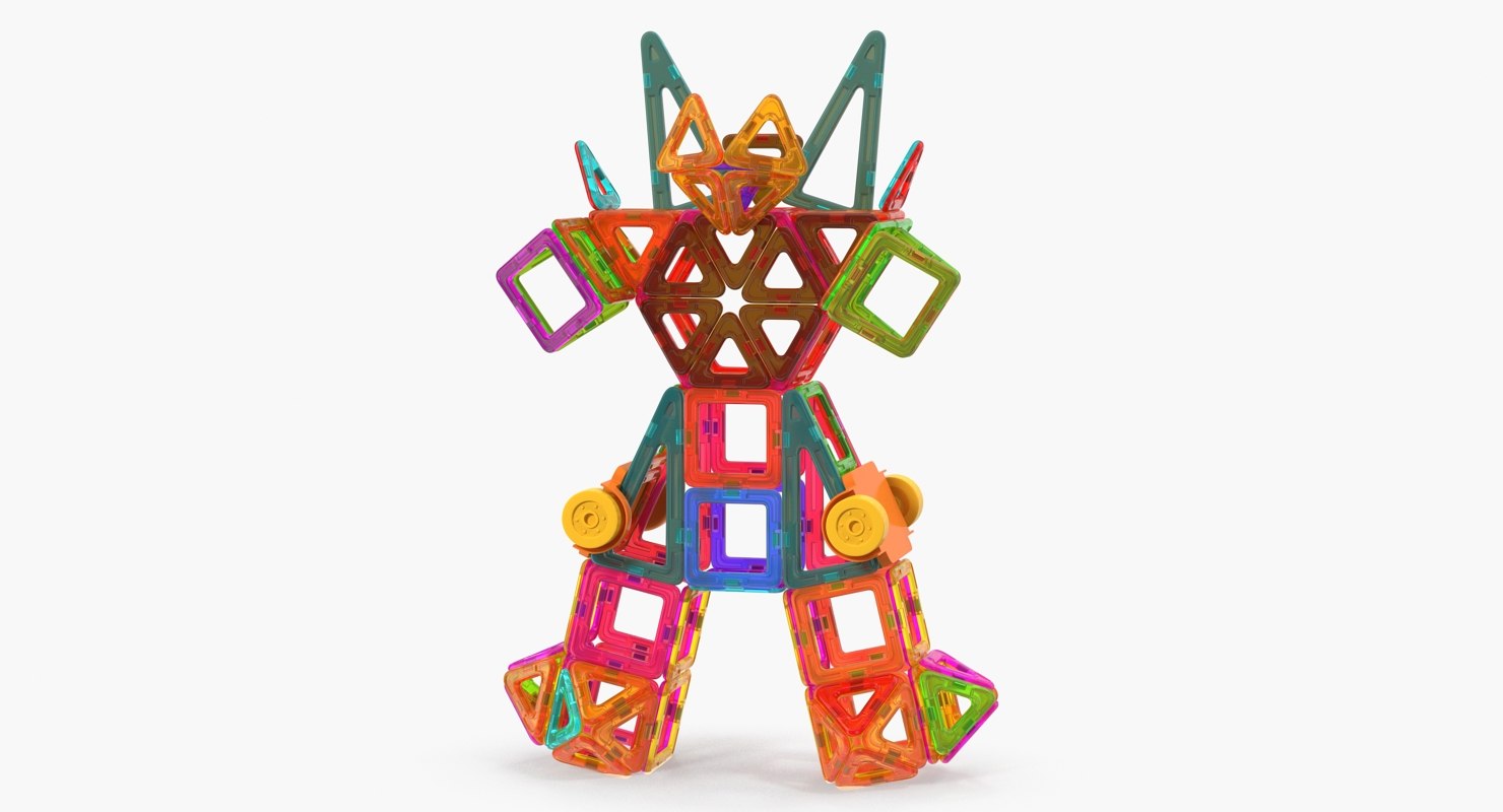 Magnetic blocks robot 3D model - TurboSquid 1337494