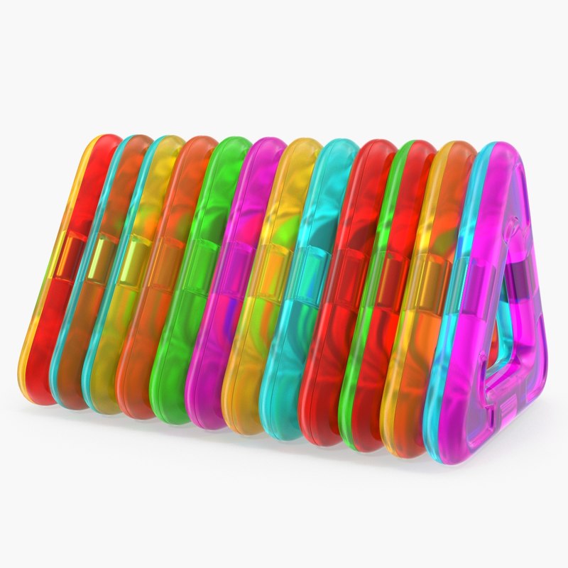 3D magnetic designer triangles set - TurboSquid 1337523